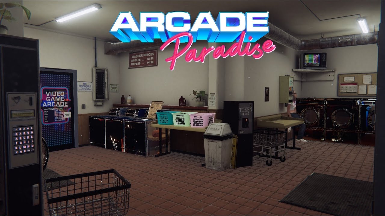 Laundry Keeps Shrinking As Arcade Grows ~ Arcade Paradise - YouTube