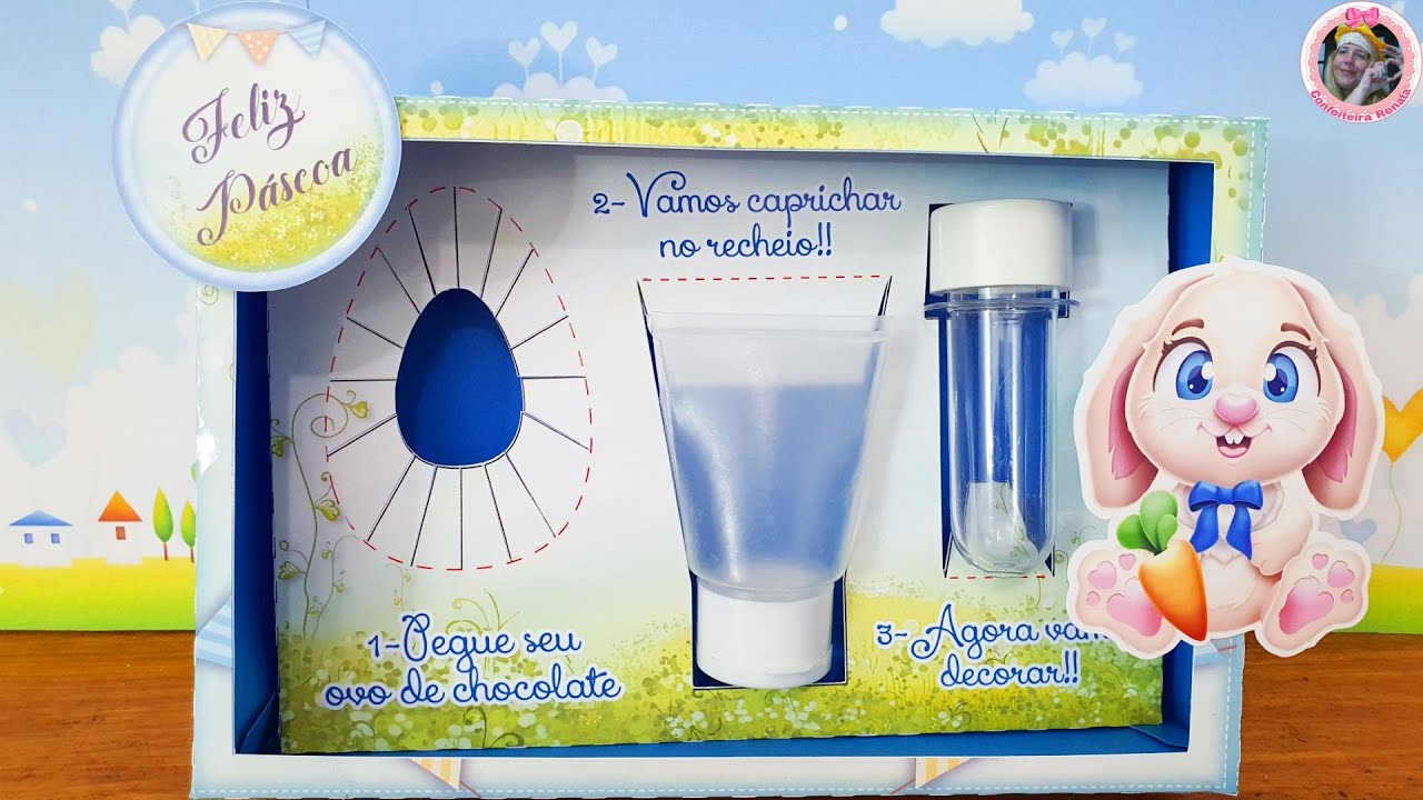 Caixa Kit Mini Confeiteiro Páscoa para 1 Ovo de Colher 100g, Confeitos ...