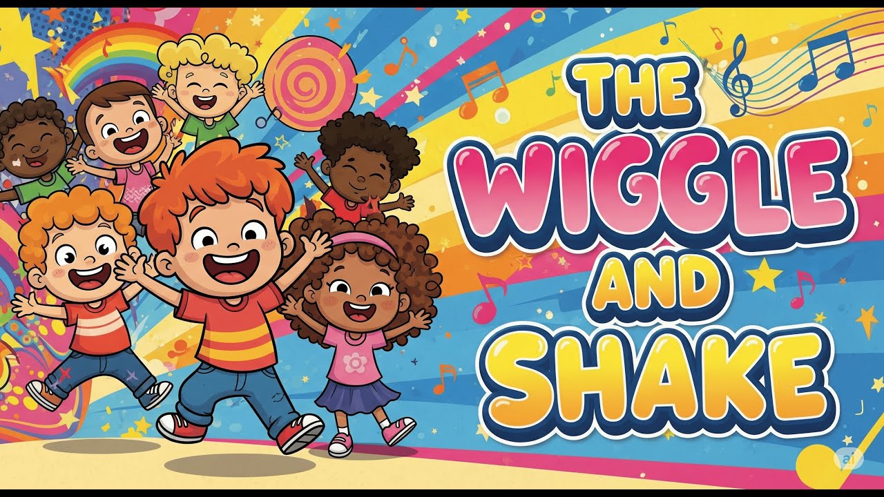 🎵 The Wiggle and Shake Dance Song | Nursery Rhymes & Kids Songs | Happy ...