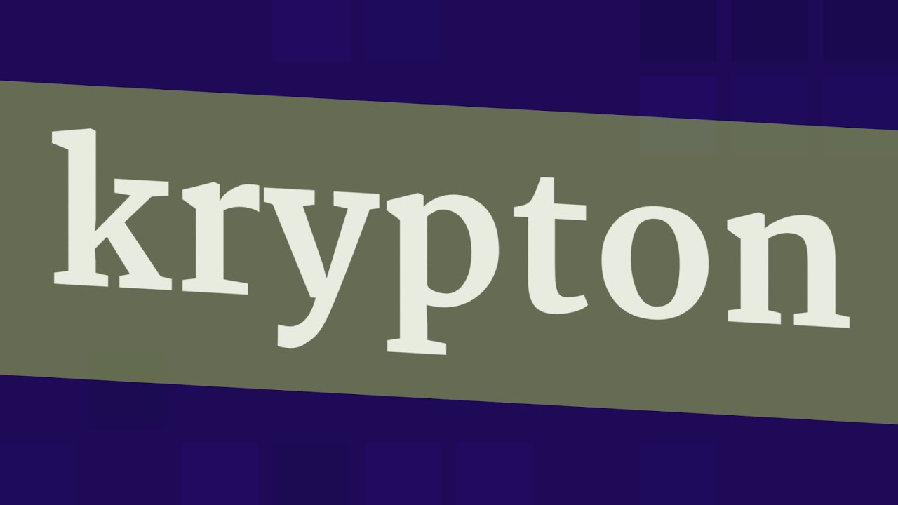 KRYPTON pronunciation • How to pronounce KRYPTON - YouTube
