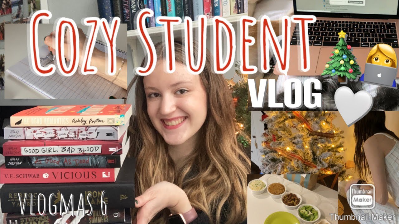 A Cozy Student Vlog // VLOGMAS 6 - YouTube