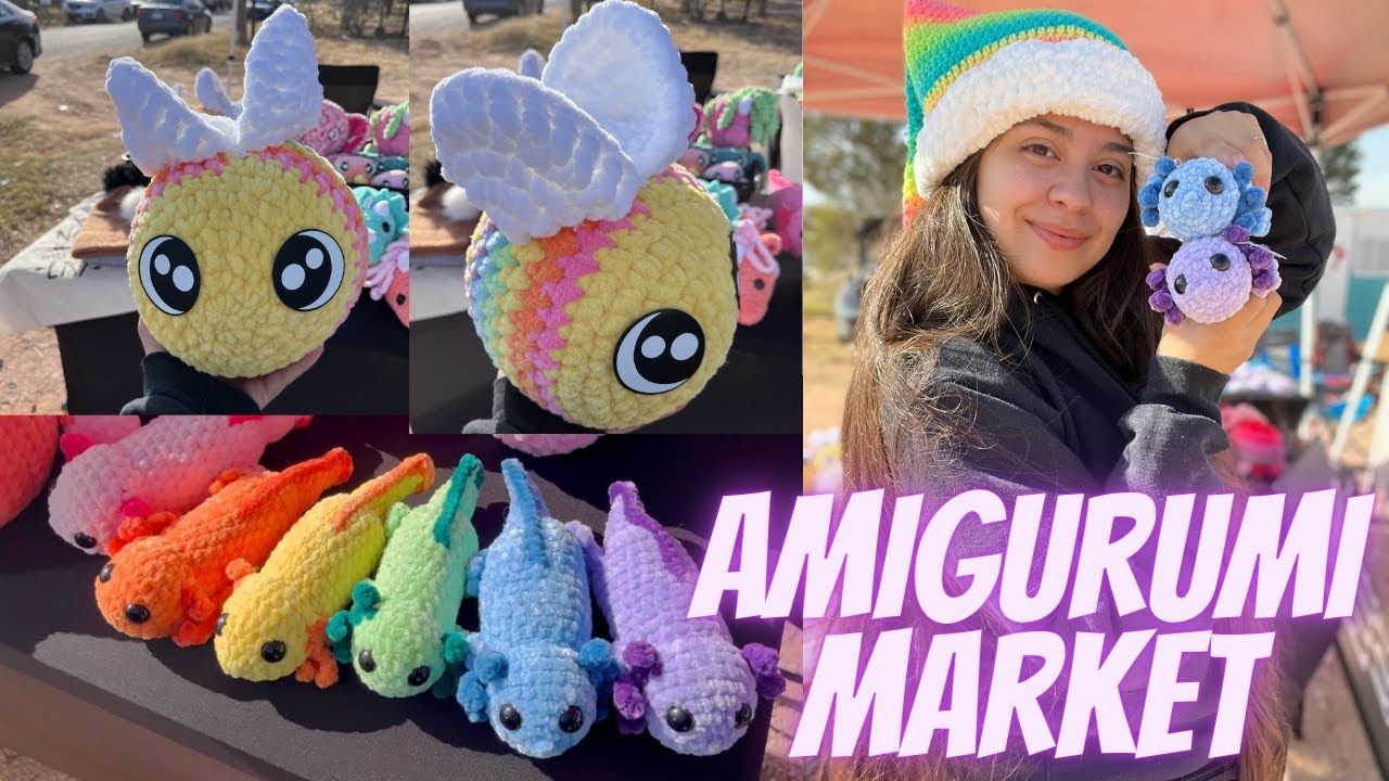 CROCHET AMIGURUMI MARKET - SET UP PROCESS - BEFORE, DURING, AND AFTER ...
