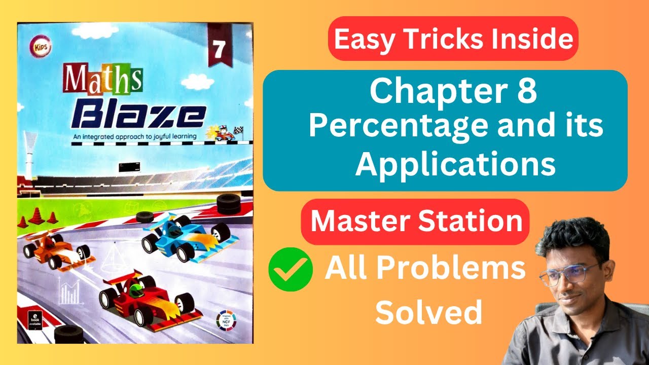 Class 7 Maths Chapter 8 | Master Station Solved | Percentage and its ...