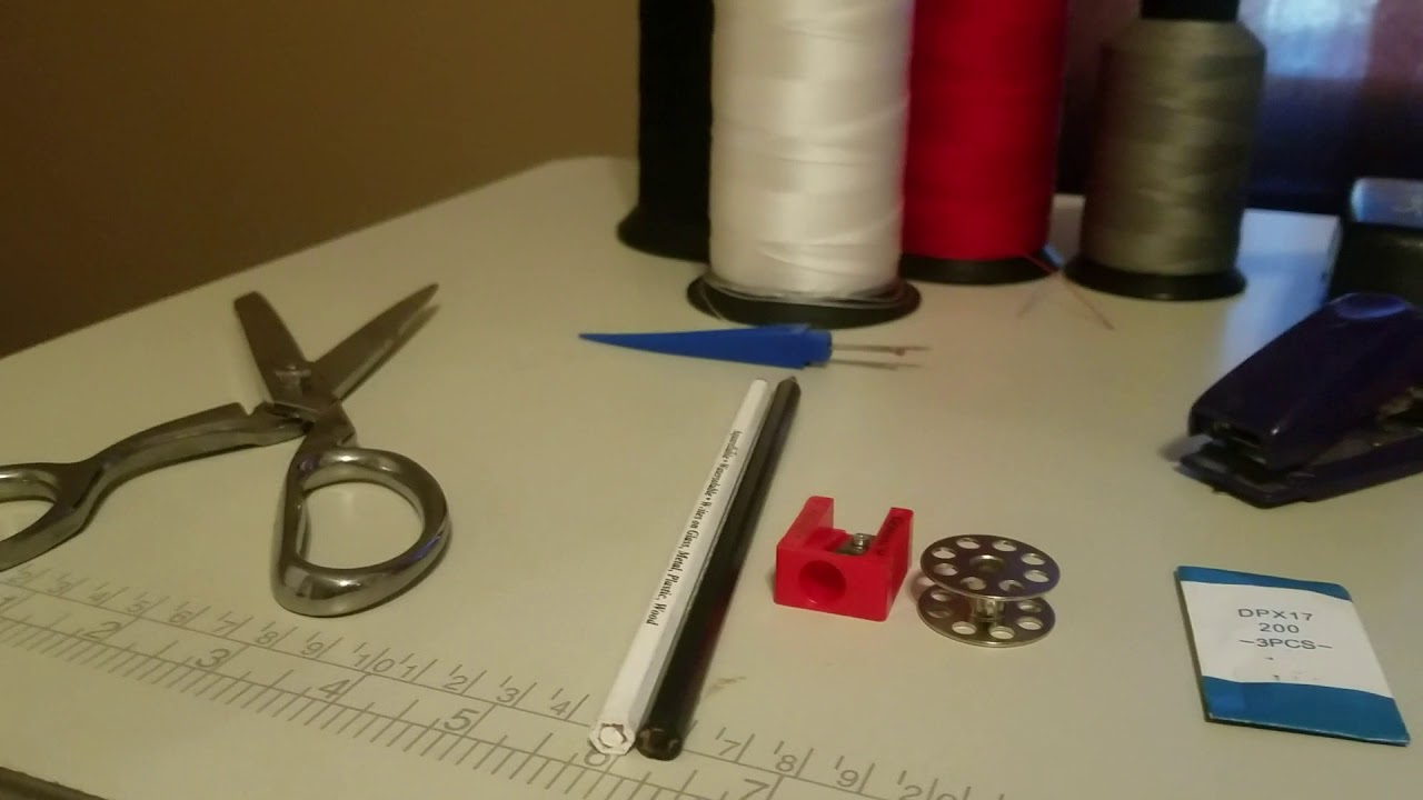 Basic essentials to start automotive upholstery sewing - YouTube