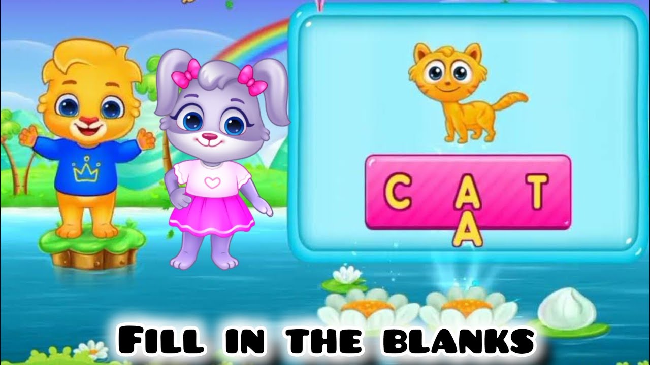 Learning ABC alphabets for children. Fill in the blanks - YouTube