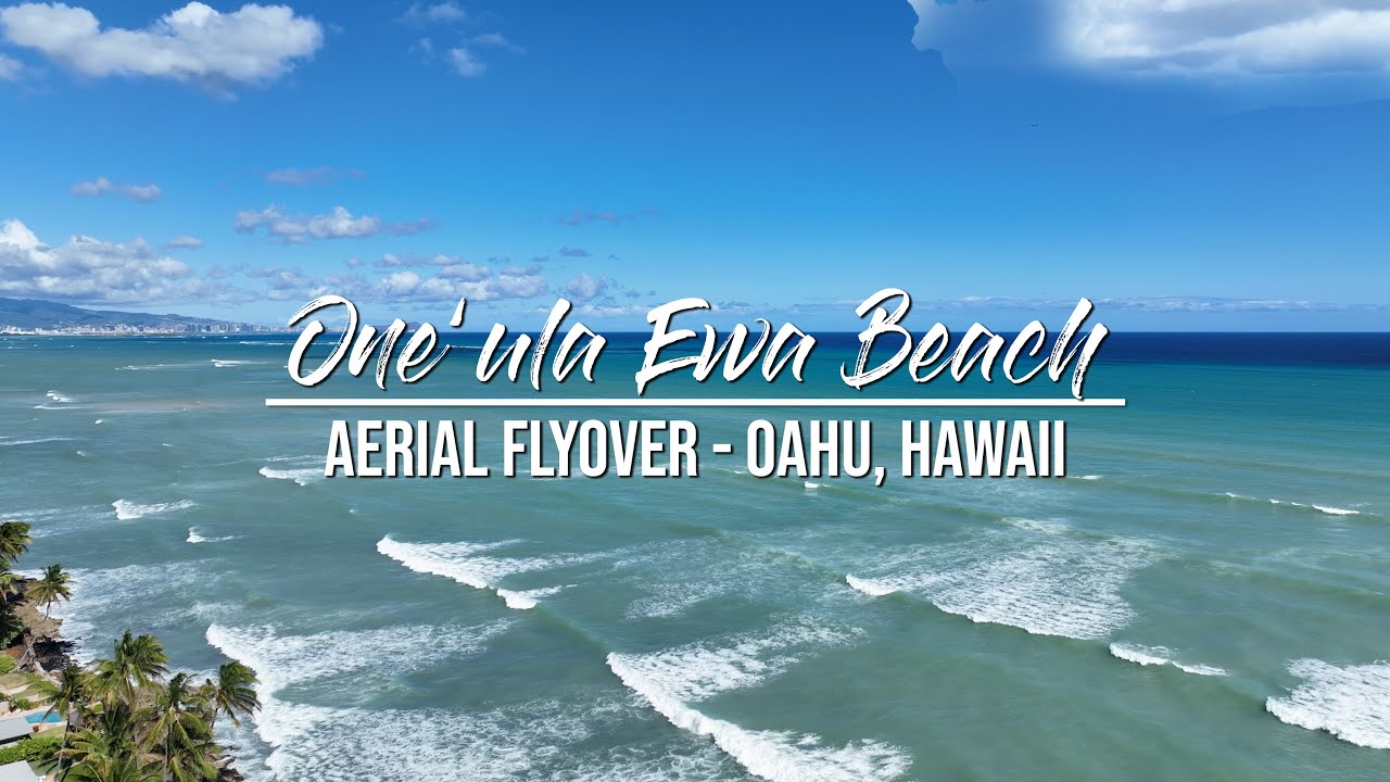 One'ula Beach - Oahu Drone Flyover (4K) - YouTube