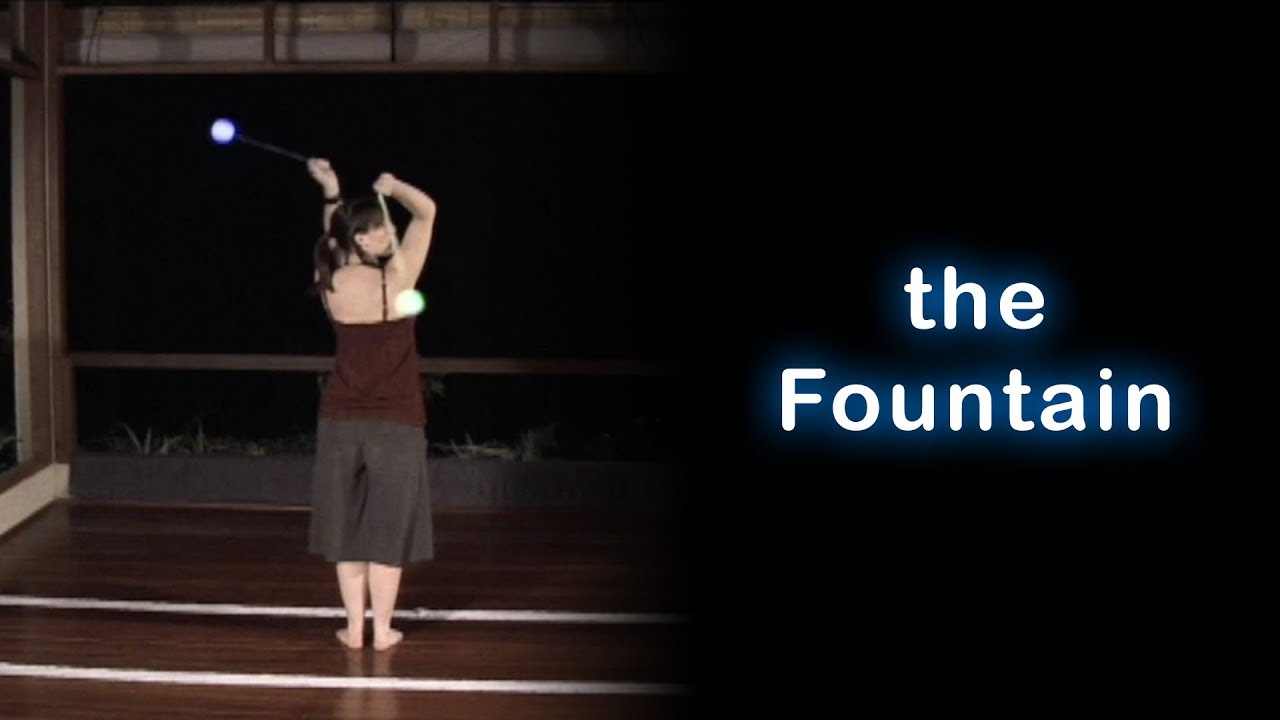 Beginner Poi Spinning Lesson: The Fountain - YouTube