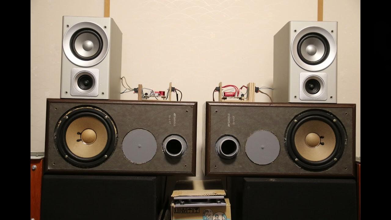 NFJ5cmユニットをツイーターとして利用。YAMAHA NS-55のウーファーと組み合わせてみた。 - YouTube