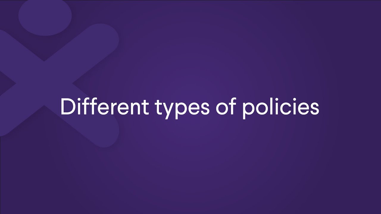 Different types of policies - YouTube