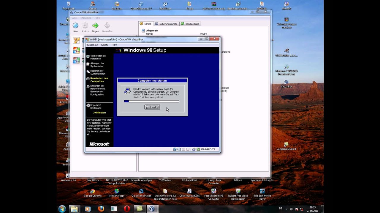 Windows 98 für Computer bis 4 GB RAM - YouTube