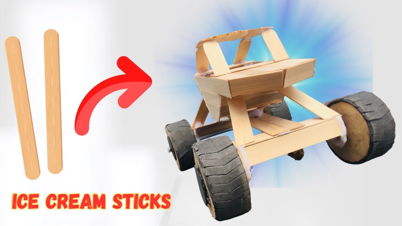homemade Rock crawler using ice-cream sticks | How to make homemade ...