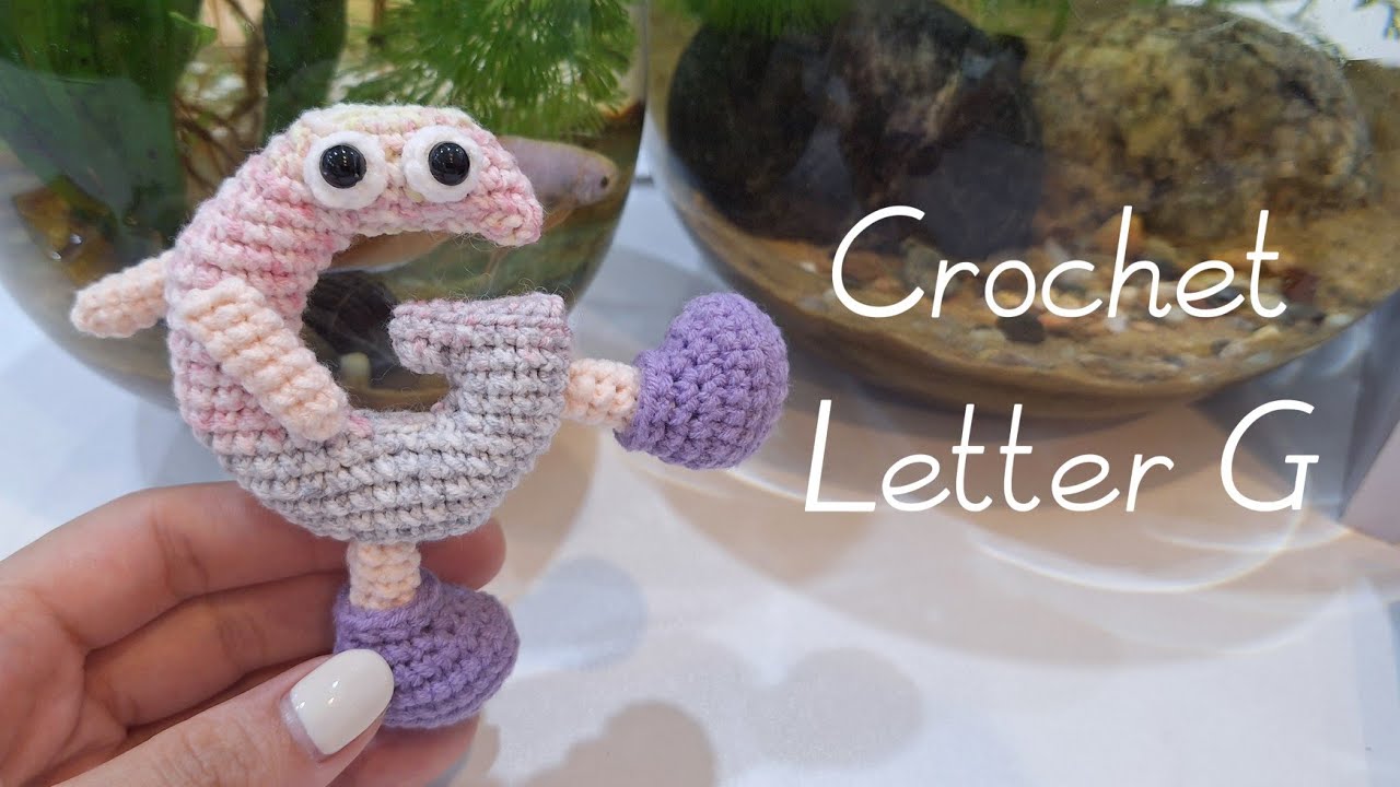 Cách móc chữ G ngộ nghĩnh/ How to crochet letter G - YouTube