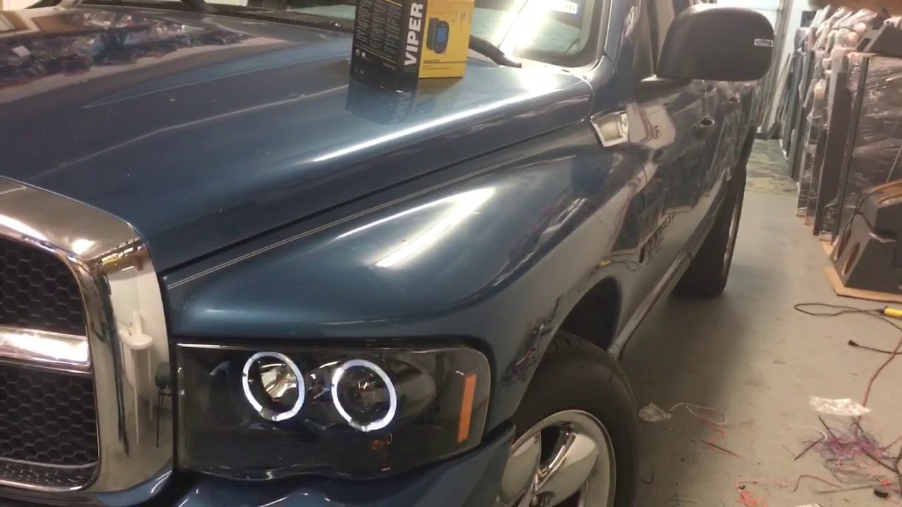 Viper 5706v remote start alarm 2002-2005 Dodge Ram - YouTube
