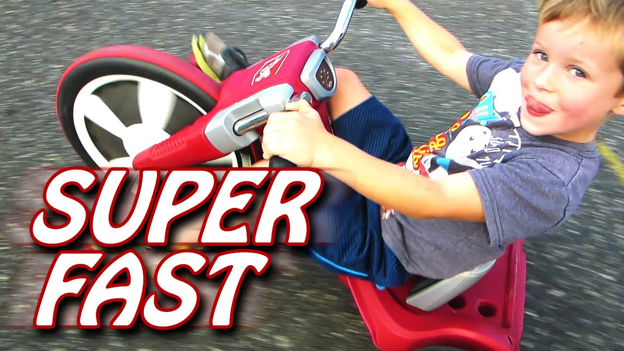 KID REACTS TO NEW BIG WHEEL! - YouTube