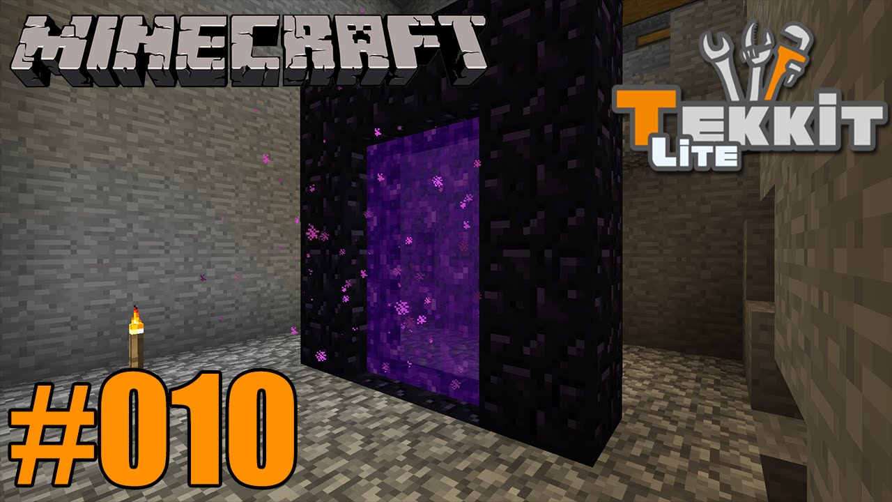Minecraft Tekkit Lite #010 - Nether + Portal = Glowstone - YouTube