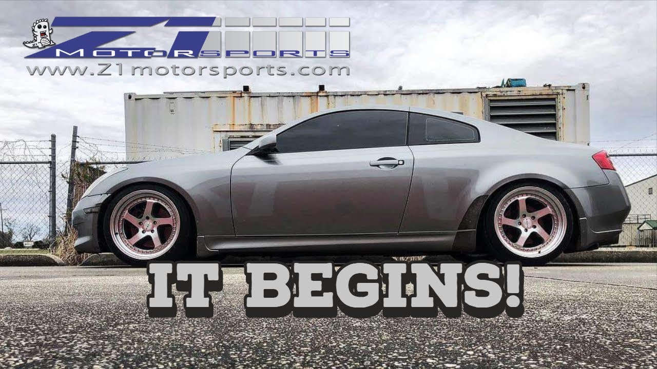 G35 Z1 Rear Sub-frame collar install! | Part 1: Preparing Logan's G for ...