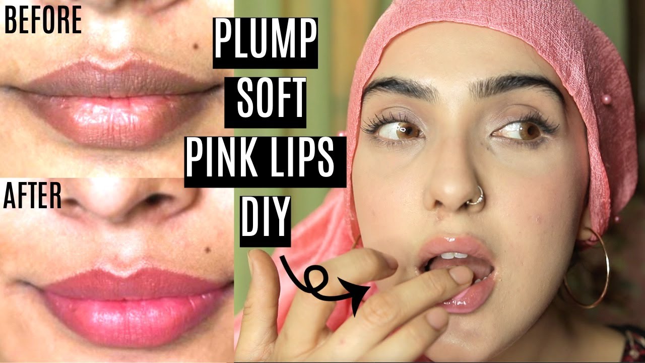 GET PINK LIPS NATURALLY DIY| Remove Pigmentation + Lighten Dark Lips ...