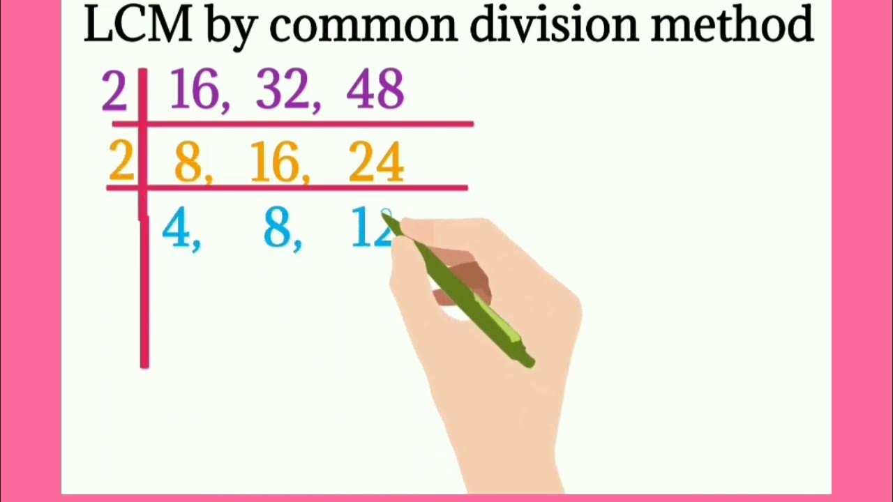 lcm | lcm | lcm by common division method | least common multiple | # ...