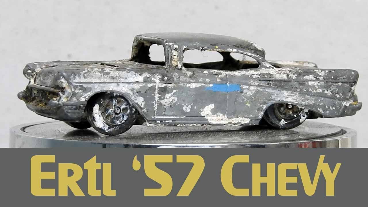 ERTL Custom Restoration '57 Chevy 'Ratted Out' - YouTube