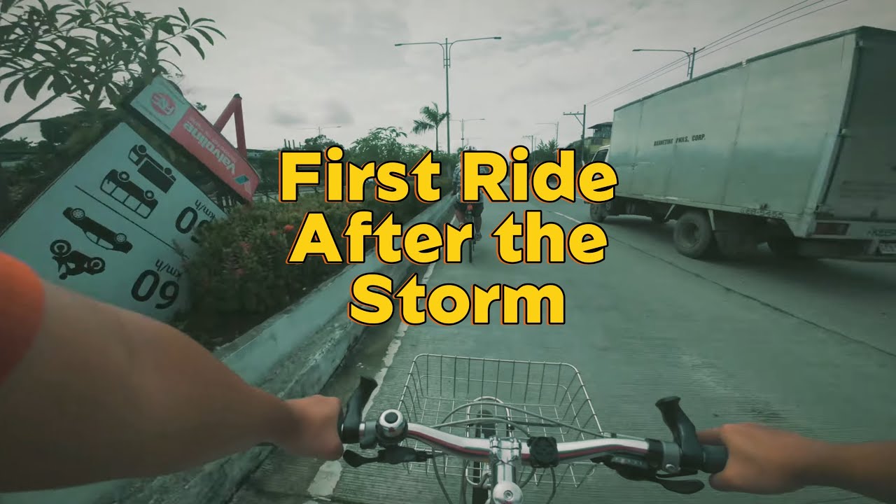 First Bike Ride After the Storm - Bed Weather Ride - YouTube