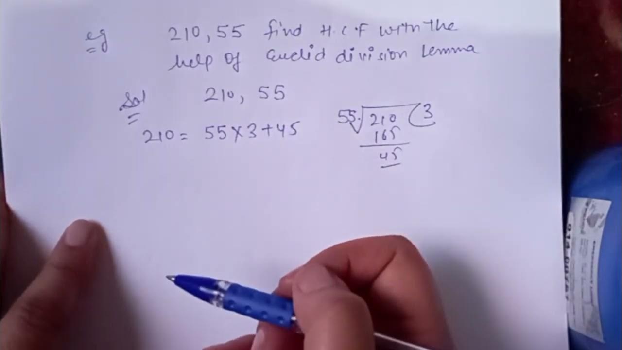 #Class : 10 Real numbers ( Euclid division Lemma with example) # - YouTube