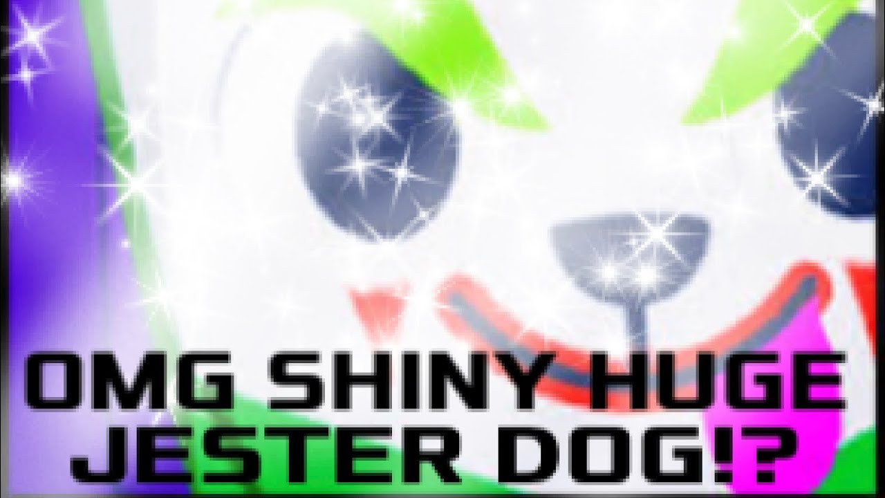 I HATCHED A SHINY HUGE JESTER DOG IN PS99 - YouTube