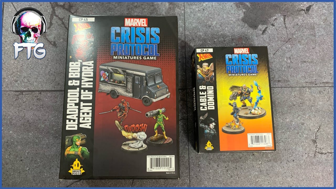 Marvel Crisis Protocol Unboxing - Deadpool & Bob, Agent of Hydra and ...