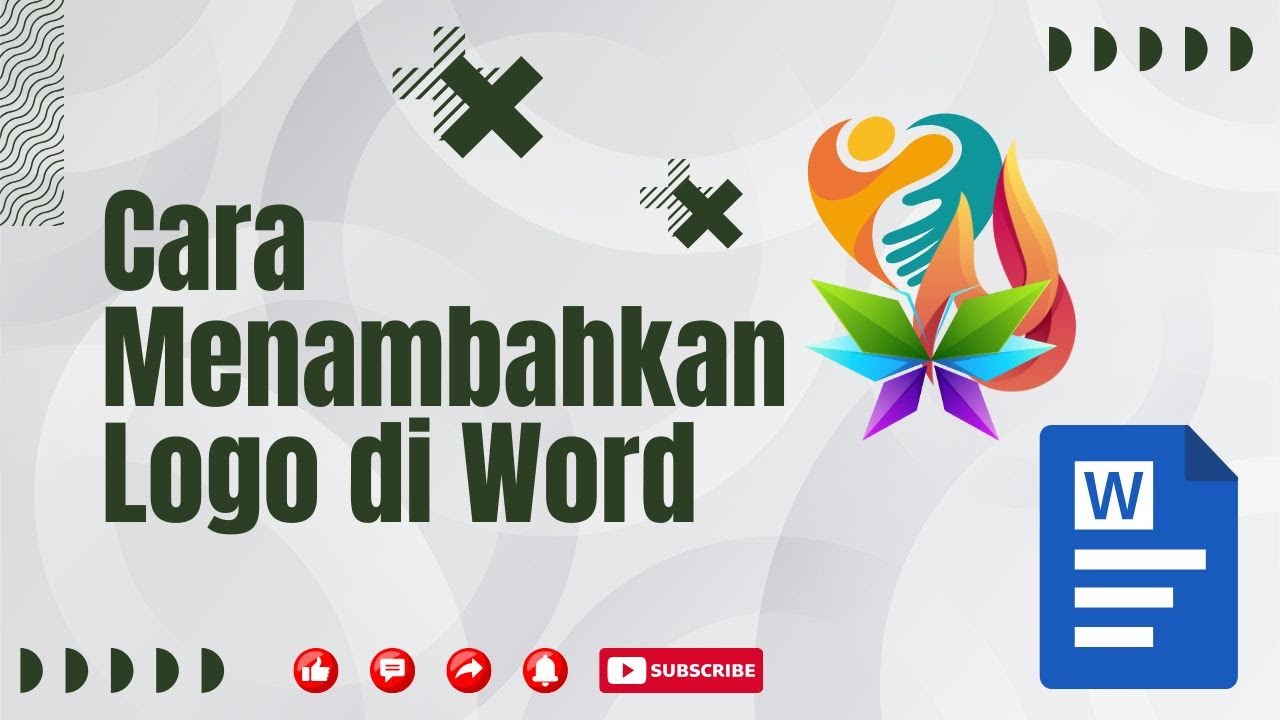 Cara menambahkan logo di word | cara menambahkan logo di word laptop ...