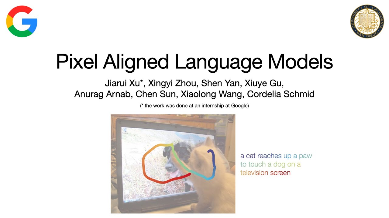 Pixel Aligned Language Models - YouTube