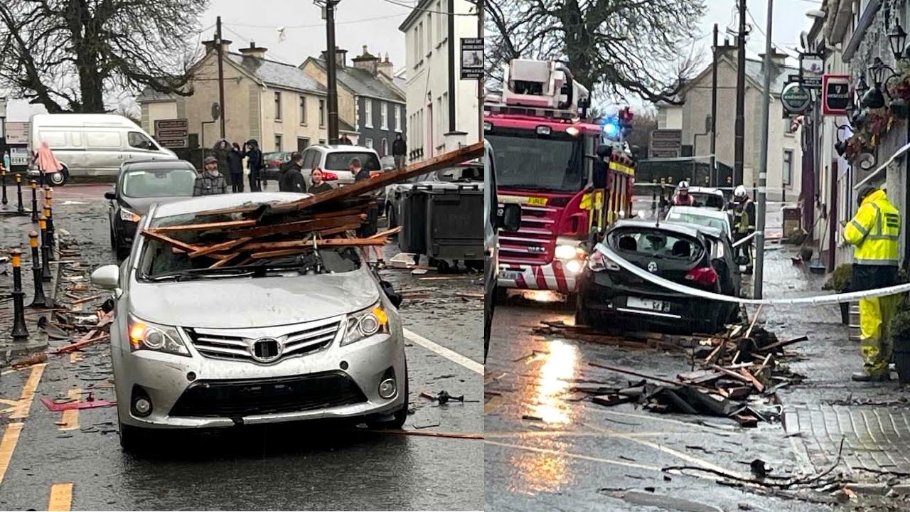 Disaster in Ireland! Tornado causes destruction in Leitrim village ...
