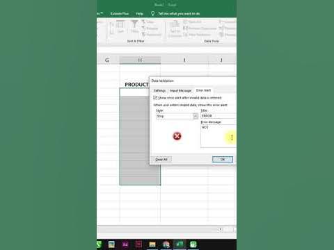 How to Prevent Duplicate Entries: Excel Data Validation tutorial in Tamil - YouTube