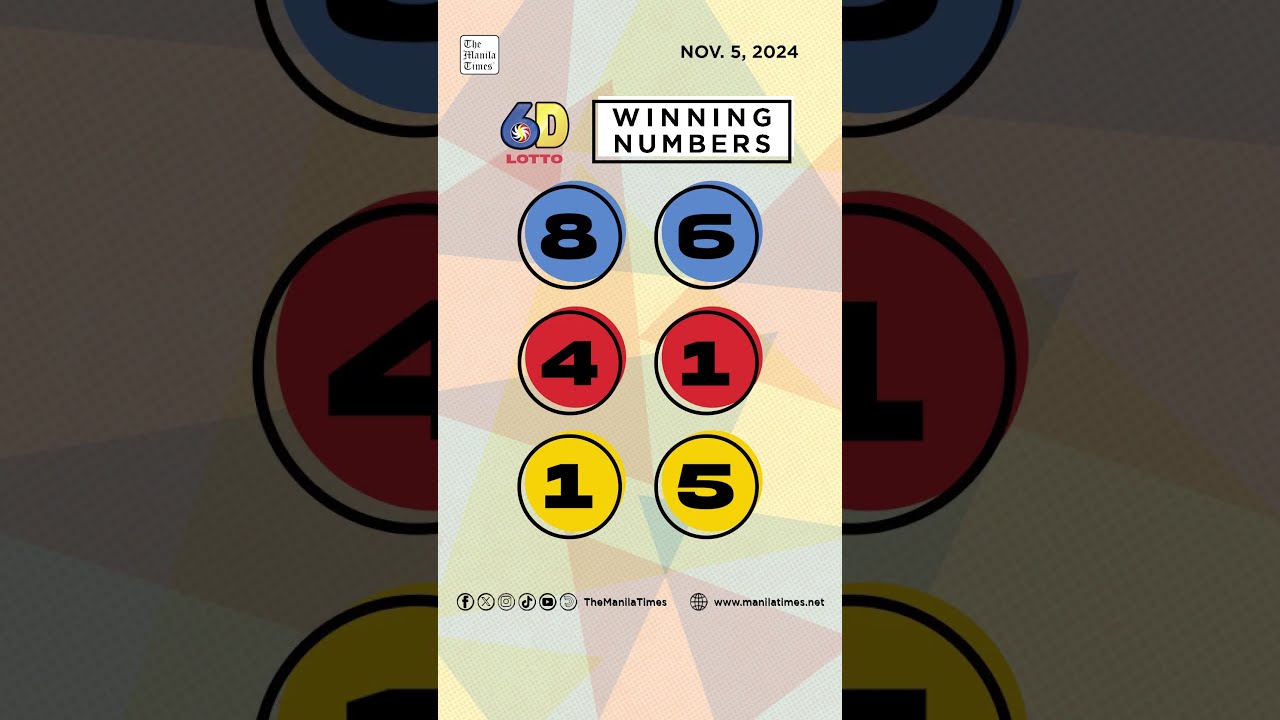 PCSO Lotto Results P101M Ultra Lotto 6 58 Super Lotto 6 49 6 42 6D 3D 2D November 5 2024