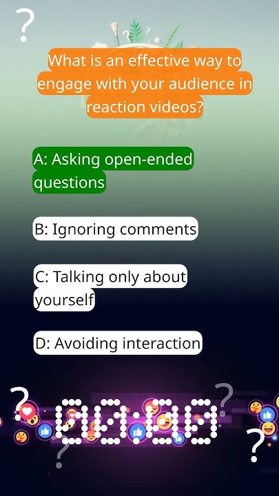 What is an effective way to engage with your audience in reaction videos? #react - YouTube