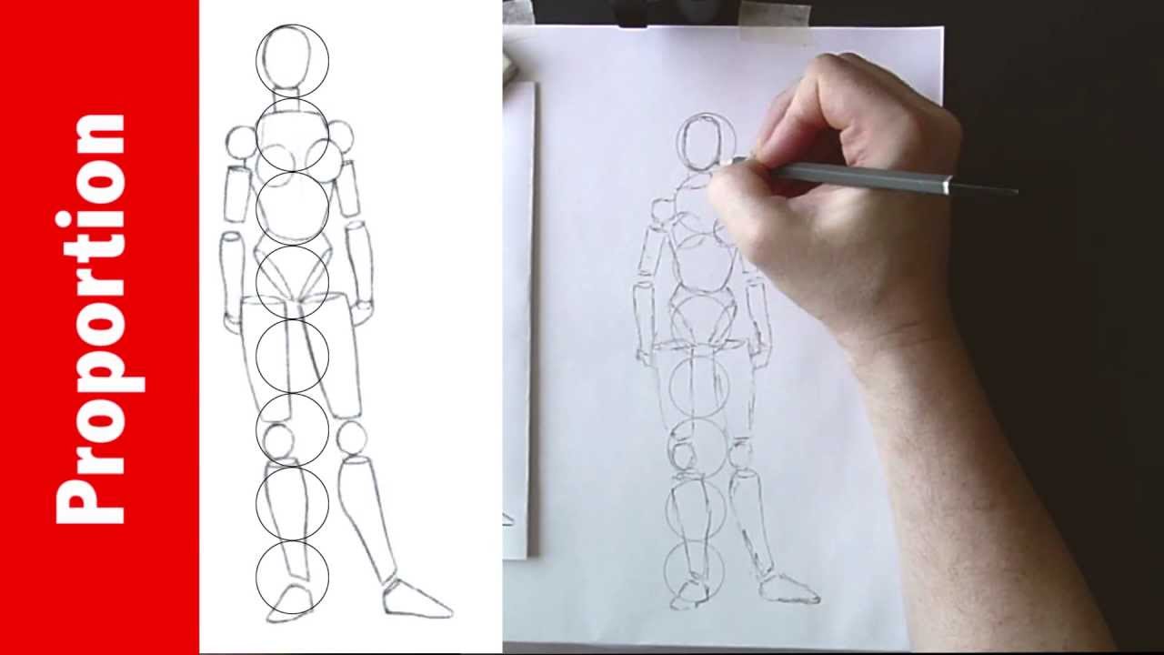 Using proportion to draw a female superhero character. - YouTube