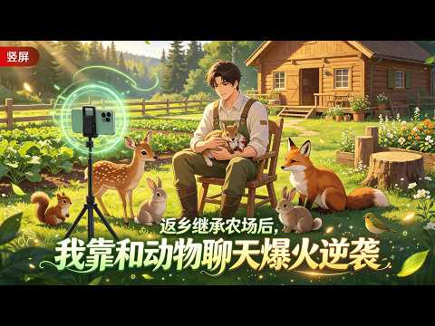 【竖屏Multi Sub】《返鄉繼承農場後，我靠和動物聊天爆火逆襲》意外覺醒動物心語能力，收留一眾野生動物，短視頻爆火後帶動全村致富#AI漫劇#漫劇#豎屏漫劇#長劇情漫劇#動漫#動畫