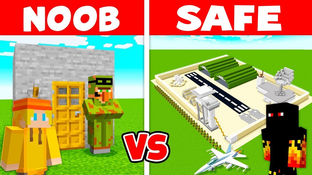 How To Build a Secure MILITARY Base in MINECRAFT - YouTube