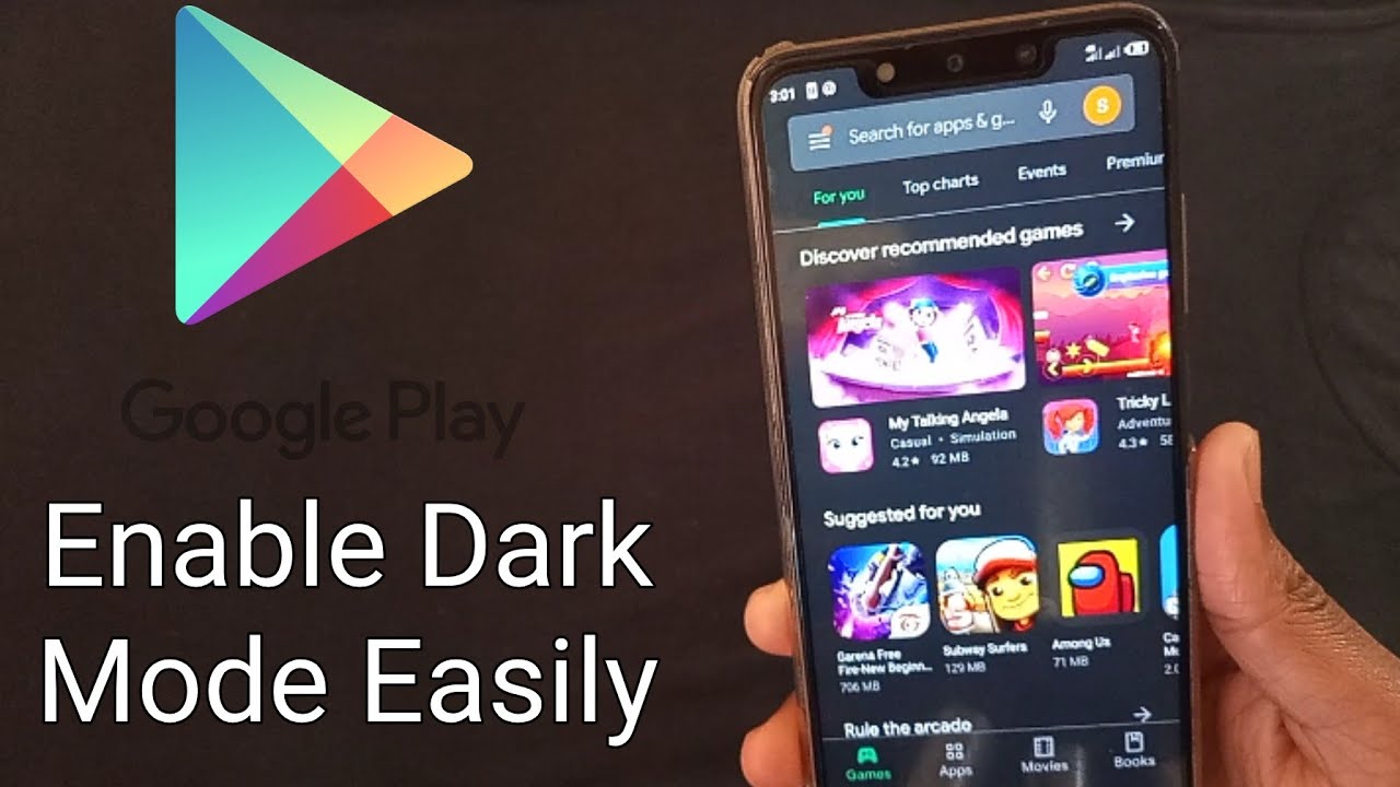 How To Enable Dark Mode On Play Store || PLAY STORE DARK MODE - YouTube