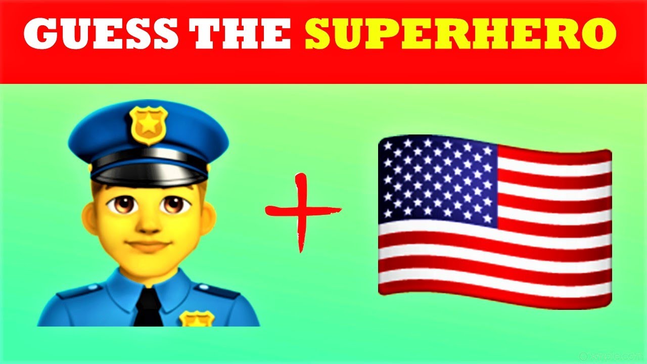 Can You Guess The SUPERHERO by Emoji? MARVEL Quiz Emoji challenge - YouTube