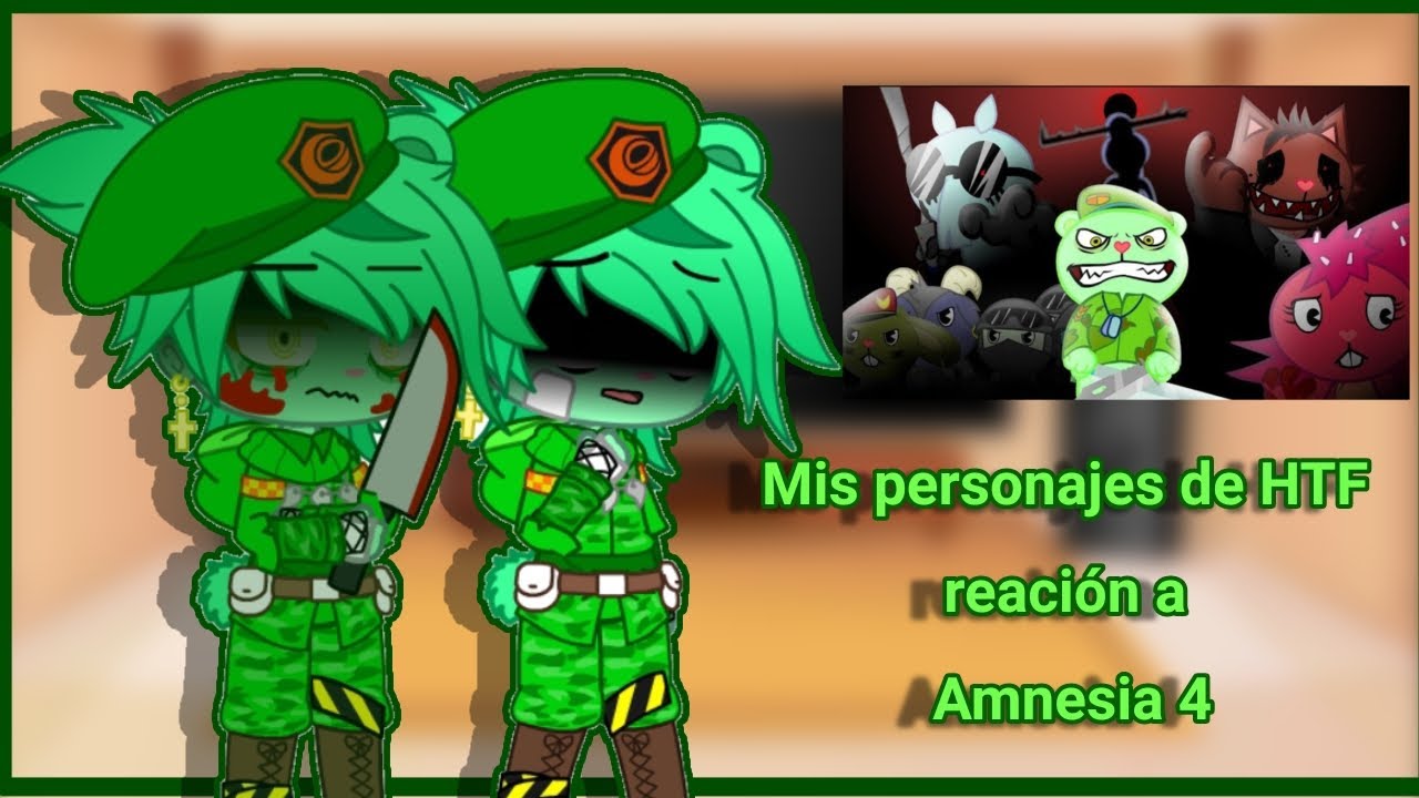 Mis personajes de HTF reación a Amnesia 4//Kira HTF - YouTube