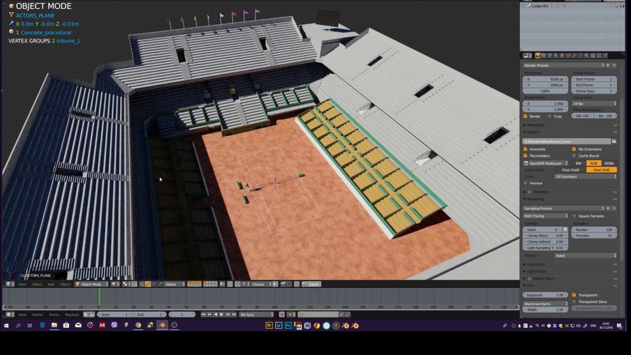 The best way to place crowd on the stadium in Blender - YouTube