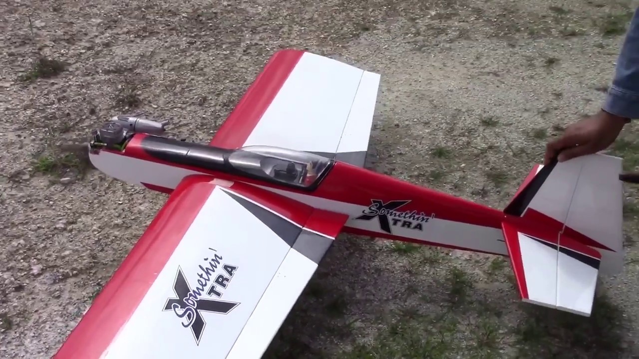 Flying with O.S. GGT10 Glow Gasoline Engine - YouTube