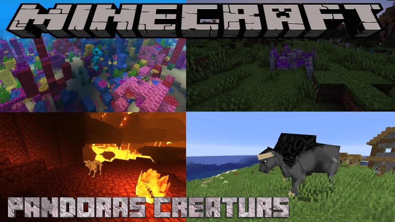 PANDORAS CREATURES - MINECRAFT 1.14.4 (MOD SHOWCASE) - YouTube