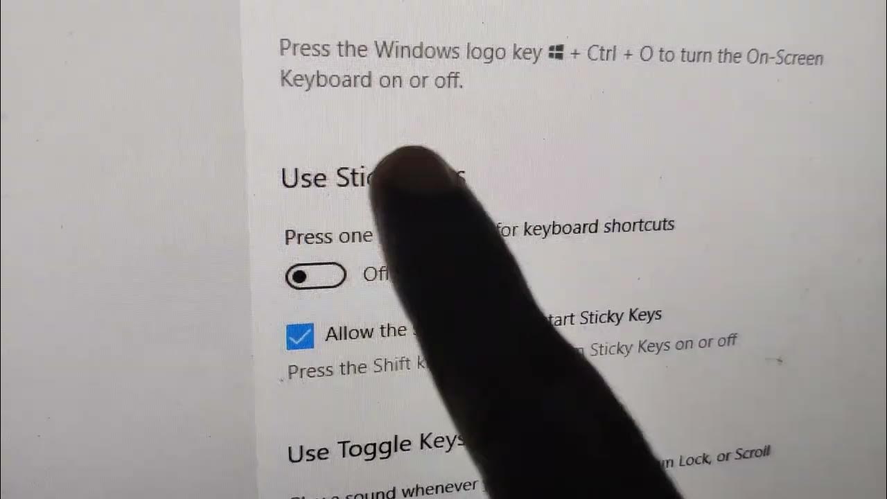 how to disable keyboard shortcut in windows 11 and 10 - YouTube