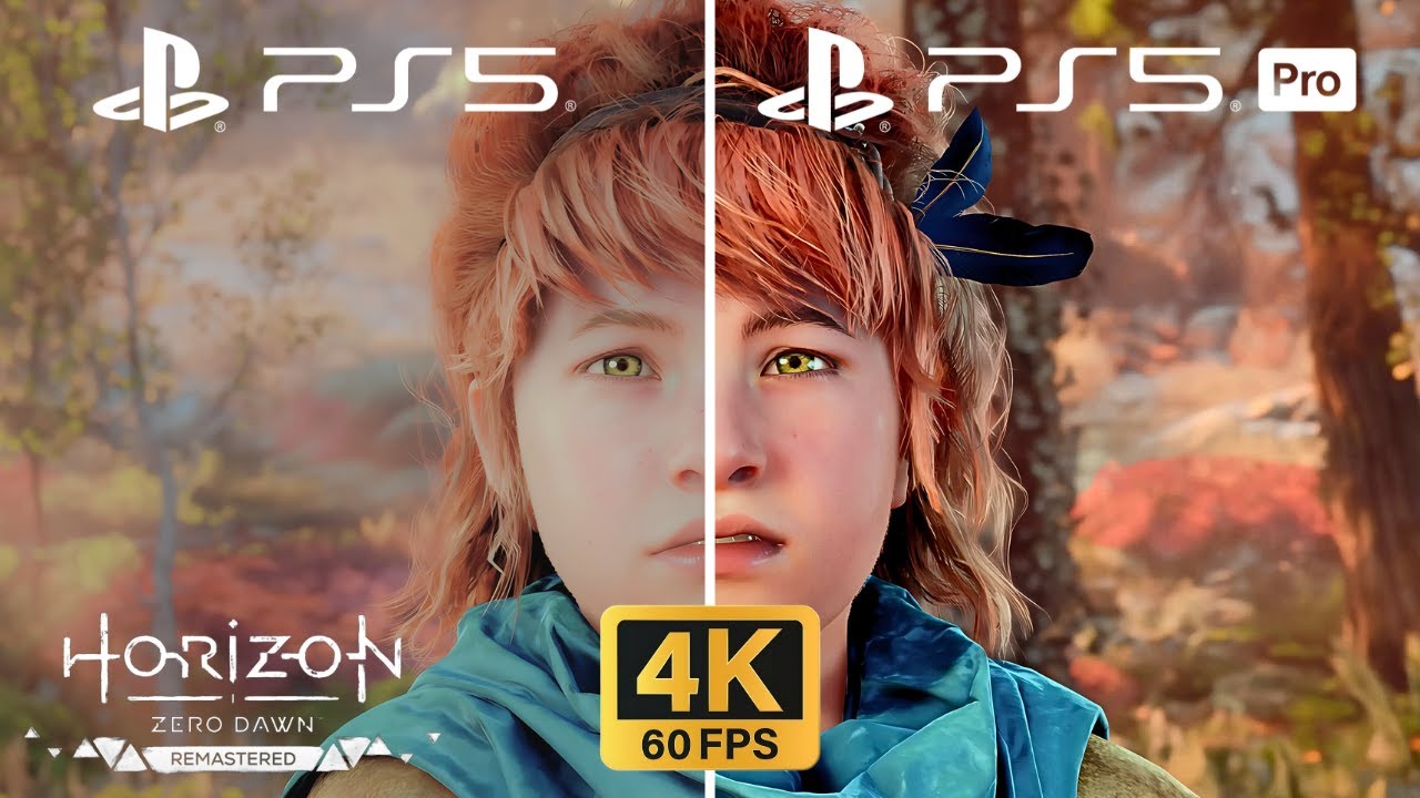 Horizon Remastered PS5 vs PS5 Pro 4K 60 FPS Comparaison côte à côte ...