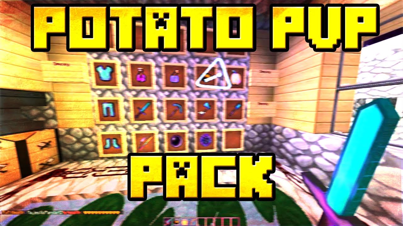 Minecraft 1.7.10 PvP Resource Pack!- Potato PvP Pack! - YouTube