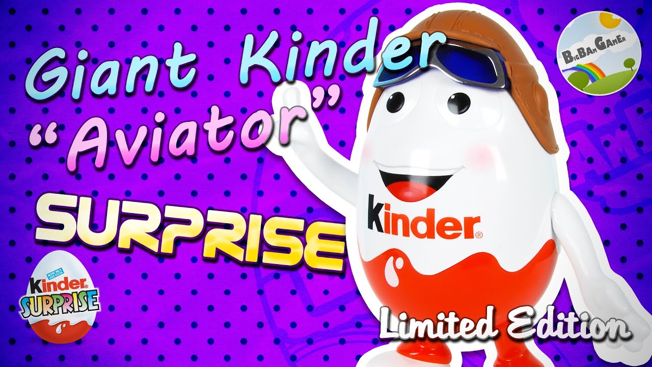 Giant Kinder Surprise Egg with 7 Kinder Surprise Eggs Limited Edition ...