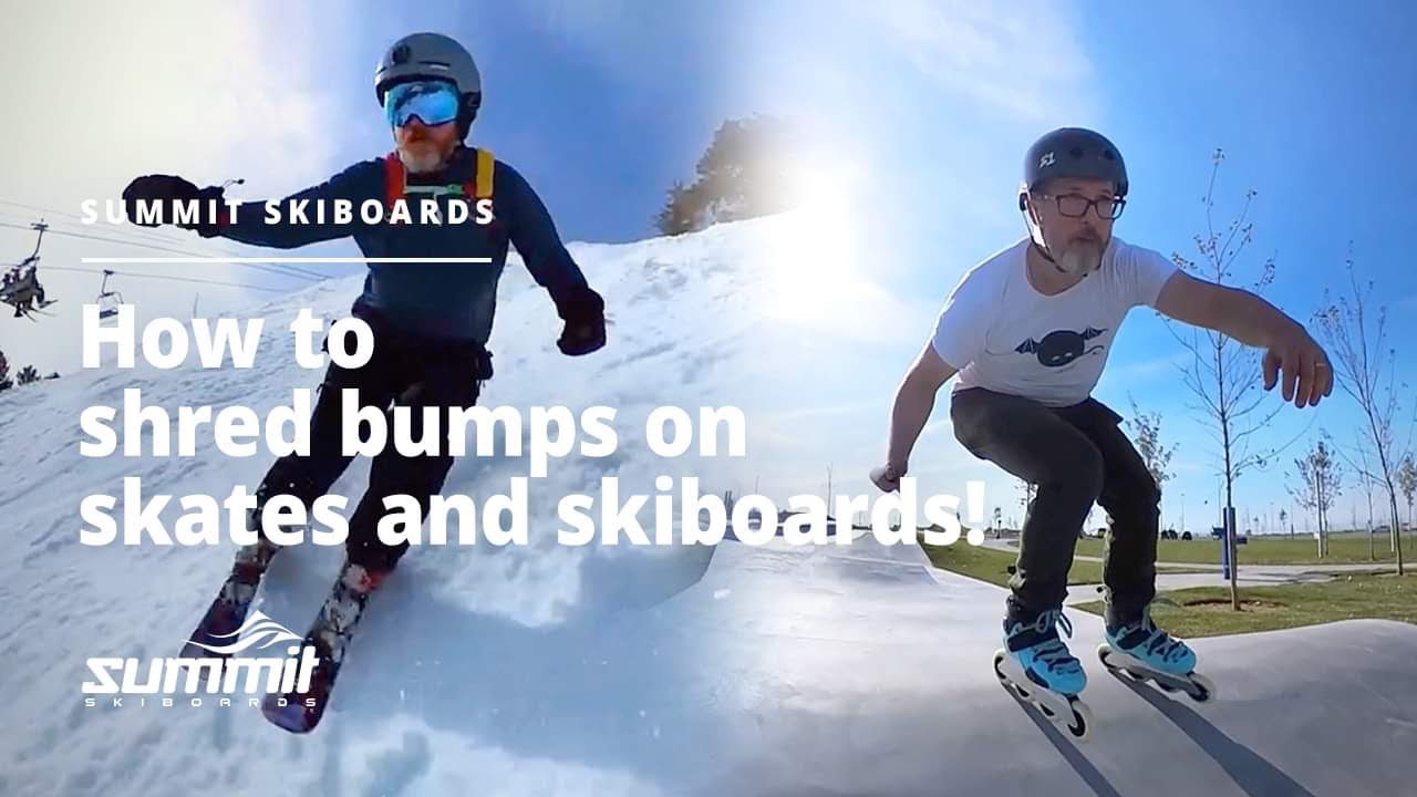 How to Shred Bumps on Skates and Skiboards! | Summit Skiboards - YouTube