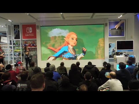 Zelda: Breath of the Wild Trailer Live Reactions at Nintendo NY [Nintendo Switch Presentation 2017]