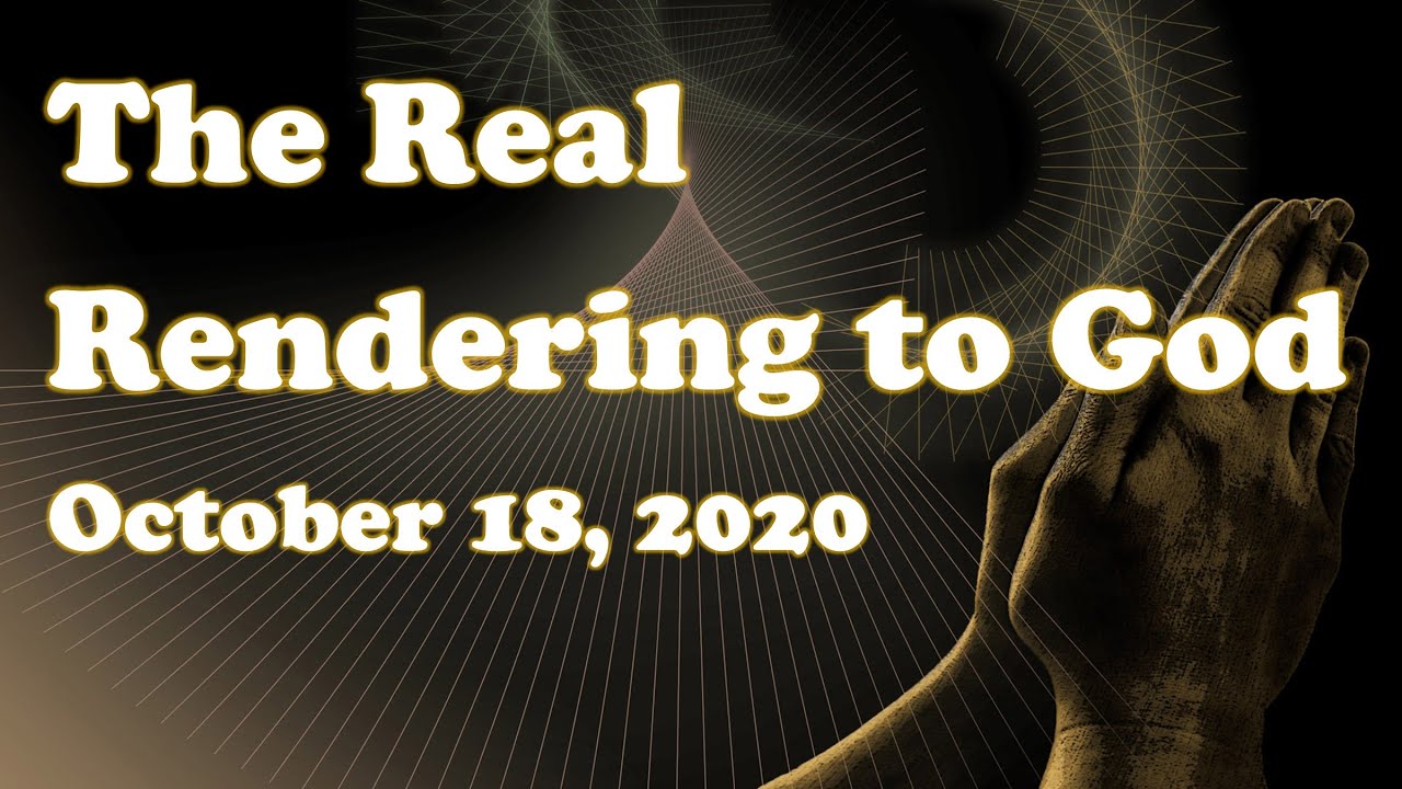 The Real Rendering to God - YouTube