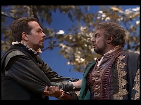 Otello and Iago duet- Placido Domingo, James Morris 1995 Met